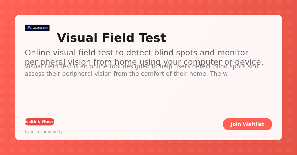 Visual Field Test - Online visual field test to detect blind spots and ...